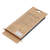 China Coated Paper Electronics Packaging Box Transparent Phone Tempered Glass Packaging Box for sale