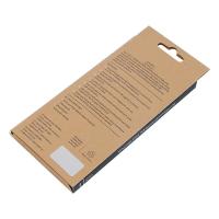 China Coated Paper Electronics Packaging Box Transparent Phone Tempered Glass Packaging Box for sale