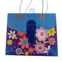 China Recyclable Flat Bottom Kraft Paper Bags Custom Logo Grocery Shopping Bag for sale