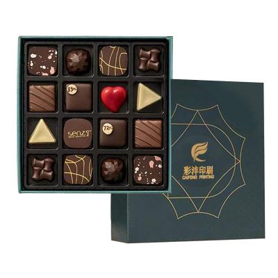 China Environmental Custom Order Accepted Empty Chocolate Box with Eco-Friendly Paper Divider for sale
