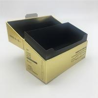 China Custom Printed Handmade Luxury Gold Simple Flip Skincare Empty Paperboard Rigid Boxes for sale