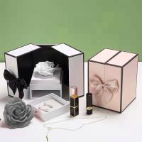 China Varnishing Magnetic Magic Cube Double-Door Openning Gift Box for Customized Surprises for sale