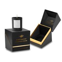 China Coated Paper Candle Jar Gift Boxes Custom Logo Luxury Packaging OEM CMYK Empty Paper Box for sale