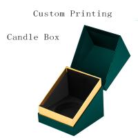 China Coated Paper Candle Jar Gift Boxes Custom Logo Luxury Packaging OEM CMYK Empty Paper Box for sale