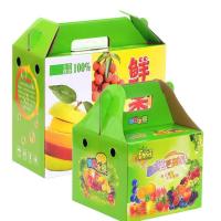 China CMYK 4 Color Offset Printing Custom Cardboard Box for Banana Apple Peach Packaging for sale