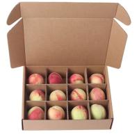 China CMYK 4 Color Offset Printing Custom Cardboard Box for Banana Apple Peach Packaging for sale