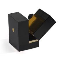 China Custom Double Door Perfume Box in Black for Environmental Material and Luxury Packing for sale