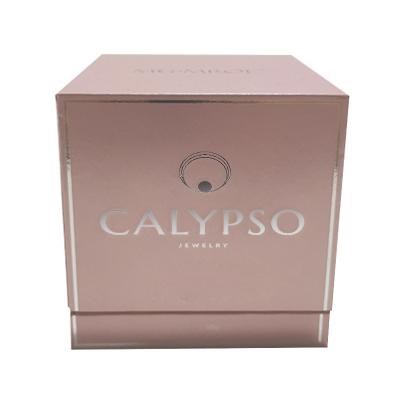 China Magnetic Cardboard Jewellery Packaging Box With Velvet Insert For Necklace Bracelet for sale