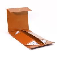 China Personalized Rigid Magnetic Foldable Gift Box Cardboard Packaging Box With Ribbon for sale