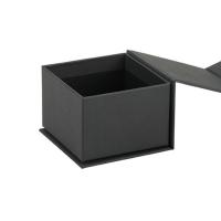 China Custom Logo UV Coating Cardboard Flip Ring Earring Packaging Box with Ribbon Design for sale