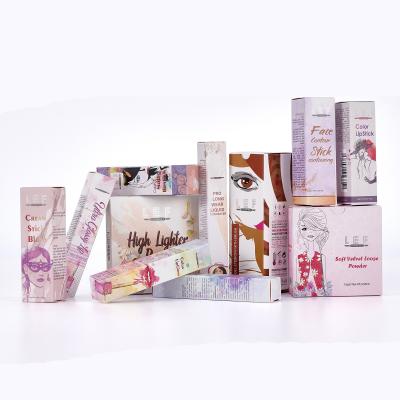 China Foldable Cosmetics Packaging Box Custom Color For Lipstick And Skin Care for sale