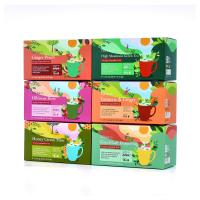 China Varnished Custom Printed Cardboard Box Packaging For 48g Tea And Coffee Drink Powder for sale
