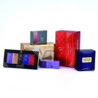 China Recyclable Cosmetic Packaging Box Colorful Texture Skincare Set Packaging Box for sale