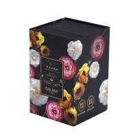 China Custom Skincare Box Luxury Black Rigid Cardboard Packaging with Magnetic Lid Eco-Friendly for sale