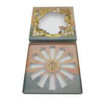 China Paper Cardboard Packaging Box Printing 12 Bottles Skin Care Gift Box With Clear Window for sale