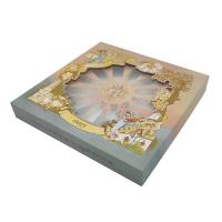 China Paper Cardboard Packaging Box Printing 12 Bottles Skin Care Gift Box With Clear Window for sale