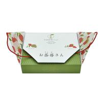 China Small Folding Paperboard Rigid Gift Box For Candy Snacks Cookies Matcha Tea Coffee for sale