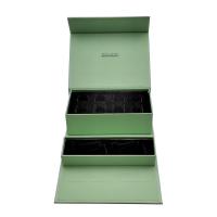 China Flip Cover Rigid Gift Box Skincare Custom Magnetic Box Packaging With Dividers Tray for sale