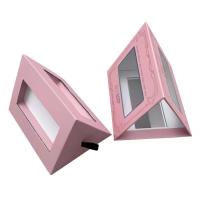 China Customized Sliding Drawer Box Paperboard Empty Eyelash Box With Window For Display for sale