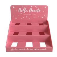 China Paper Cardboard Counter Top Display Cases Table Pop Cosmetic Display Show Stand for sale