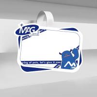 China PVC Die Cut Retail Shelf Wobblers Supermarket Shelf Talker Display Customized for sale