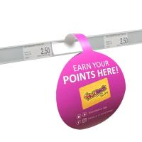 China Custom Swing Wobbler Plastic Strip Supermarket Shelf Wobbler Display For Advertising for sale