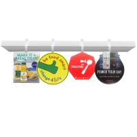 China Custom PVC Retail Shelf Wobblers Shelf Display Sticker Plastic Shelf Wobbler for sale