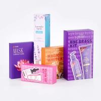 China Wholesale Custom Logo Lamination Customize Print Folding Cosmetic Paper Boxes Packaging for sale