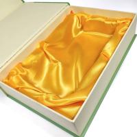 China Luxury Satin Inside Magnetic Flip Folding Box Custom Logo Gift Box Packaging Inner Silk Fabric Box For Cosmetic Products for sale
