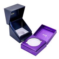 China Wholesale Clamshell Square Custom Logo Many Sizes Folding Earring Bracelet Jewelry Box Packaging for sale