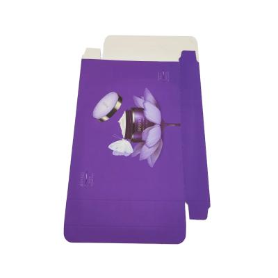 China Custom Texture Surface Treatment Folding Carton Packaging Makeup Skincare Packaging Boxes Cosmetic Beauty Box for sale