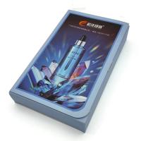China Custom Folding Cardboard Box At The Top Of Cosmetic Packaging With Transparent PVC Windows After Opening for sale