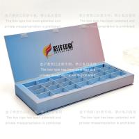China 56 Pcs Slots Partitions Chocolate Holes Box Magic Tape Closure Cookie Packing Paper Box With Paper Divider for sale