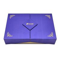 China Luxury Magnet Cardboard Art Paper Magnetic Lid Kraft Sponge Embossing Present Box Custom Luxury Double Open Door Packaging Boxes for sale