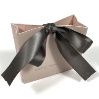 China Luxury Custom Die-Cut Thank You Gift Paperboard Bags With Lamination Ribbon Accessory And Certificate For Small Businesses for sale