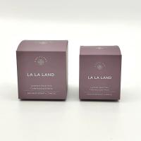 China Eco Friendly Wholesale Customized Private Label Luxury Matte Custom Logo Printing 8oz Square Candle Jar Paper Box for sale