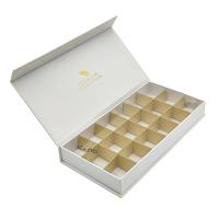 China Custom Luxury Cardboard Boxes Chocolate Box Recyclable Truffle Gift Packaging Rigid Paper Magnetic Closure Paper Box for sale