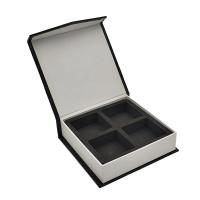 China Flip-top Gift Packaging Case Velvet Necklace Ring Boxes Popular Custom Pink Black Red Soft Flannel Jewelry Box for sale