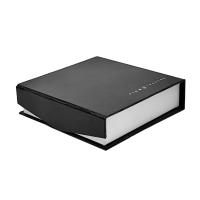 China Wholesale Custom Packaging Magnetic Jewelry Paper Boxes Black Closure Top Flip Jewelry Gift Box for sale