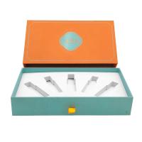 China Custom Logo Wholesale Rigid Cardboard Drawer Gift Packaging Box With Eva Foam Insert for sale