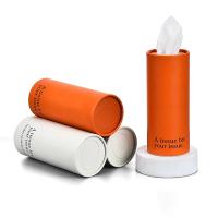 China Custom Cylinder Tube Packaging Round Cardboard Boxes Cylinder Tissues Box for sale