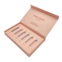 China Custom Logo Flip Top Magnetic Box Beauty Makeup Paper Boxes Cosmetics Packaging Gift Box for sale