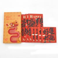 China Red Packet Custom Money Envelope Embossing Lucky Money Envelope For Chinese New Year for sale