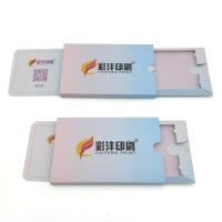 China Custom Logo Printed Craft Small Gift Drawer Slide Paper Boxes Packaging White Paper Sliding Drawer Jewelry Gift Box for sale