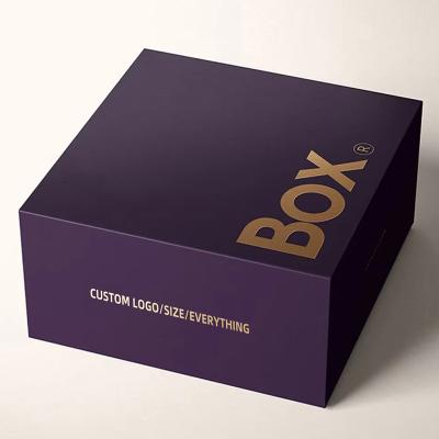 China Custom Luxury Large Premium Magnetic Closure Flip Top Mailer Rigid Cardboard Packaging Magnet Boxes Matte Black Paper Gift Box for sale