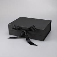 China Customizable Ribbon Folding Cardboard Magnetic Gift Box with Recycled Materials for Craft and Gifts for sale