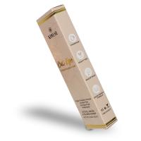 China Custom Hot Stamping Gold Box Luxury Cosmetic Lotion Box with 4-color Printing and 350g Paperboard for sale