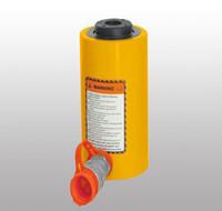 China Single Action Hollow Hydraulic Cylinder Jack 12-100 Ton Capacity Spring Return for sale
