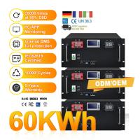 China IP55 48V 100AH LiFePO4 Battery Pack - 5120Wh Energy Storage with 100A Max Current for sale
