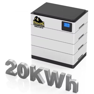China OEM Solar Energy Storage System 48V 51.2V 400AH 20KWh Stackable LiFePO4 Battery with 6000+ Cycle Life for sale